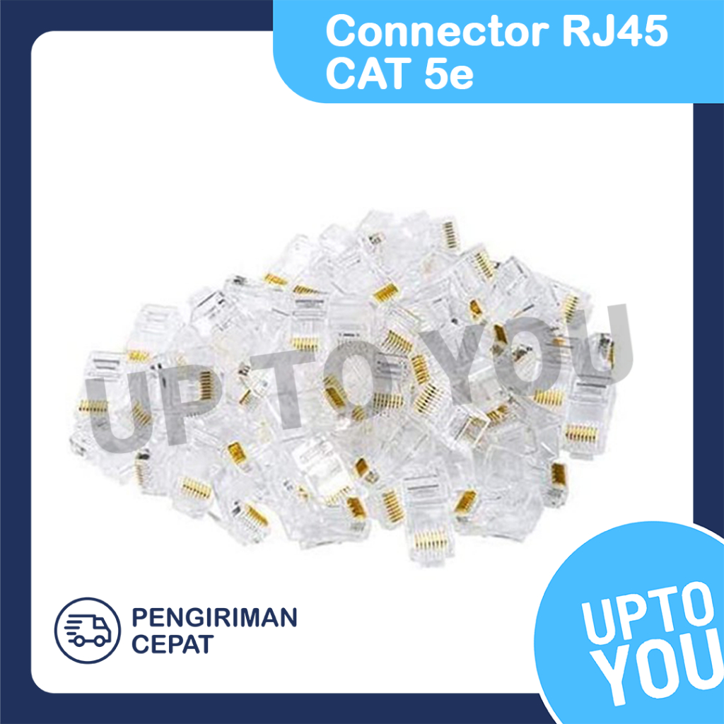 Jual Konektor RJ45 Cat 5e (Isi 50pcs) / Connector Cat 5e | Shopee Indonesia