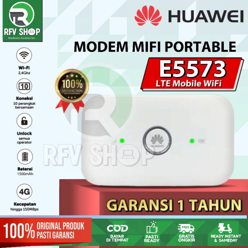 Jual HUAWEI MODEM MIFI PORTABLE E5573 4G LTE WIFI Support Semua Operator | Shopee Indonesia