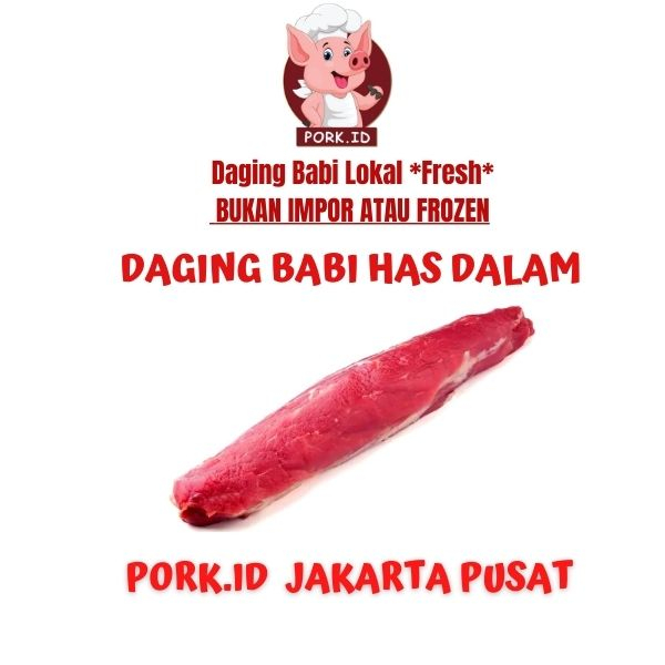 Jual DAGING BABI HAS DALAM ( FRESH PORK TENDERLOIN ) | Shopee Indonesia