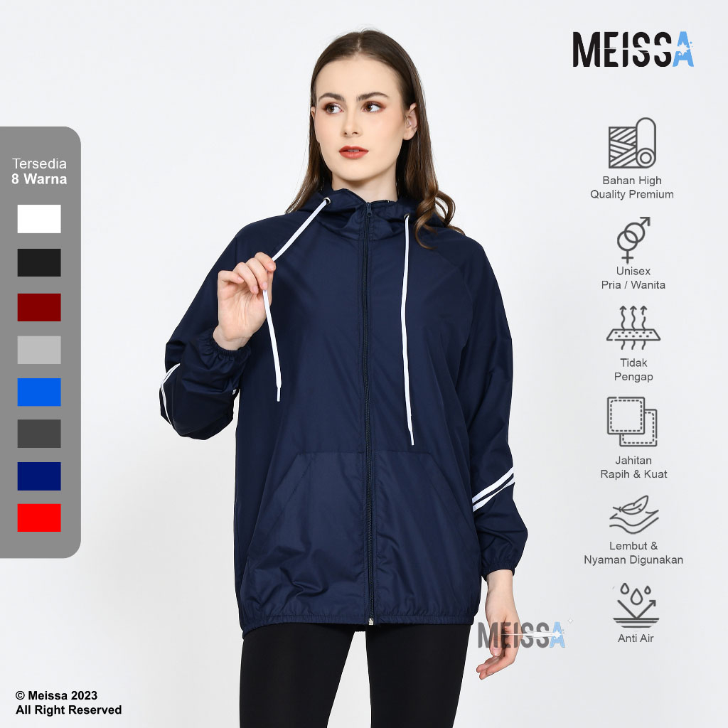 Jual MEISSA Jaket Parasut Premium Olahraga Pria Wanita Jaket Running ...