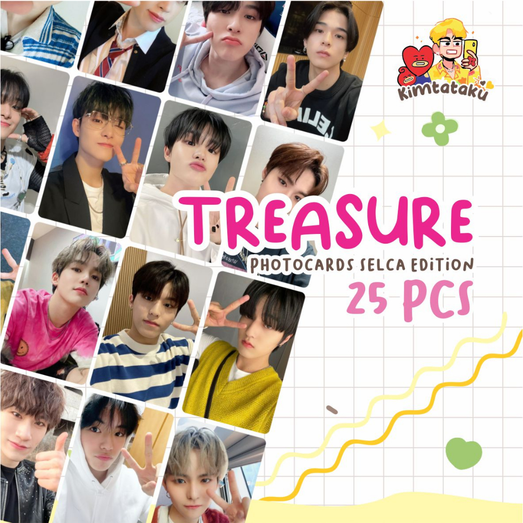 Jual [25 PCS] TREASURE Unofficial Photocard Selca edition fanmade ...