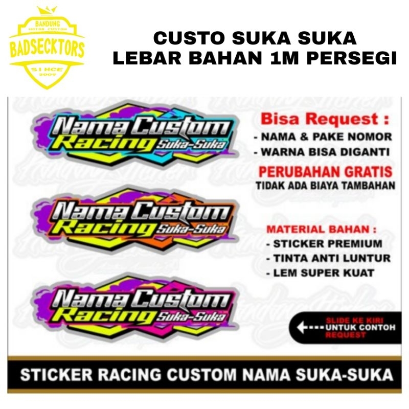 Jual STIKER CUTTING BEBAS SUKA SUKA NAMA SENDIRI LOGO SENDIRI | Shopee ...