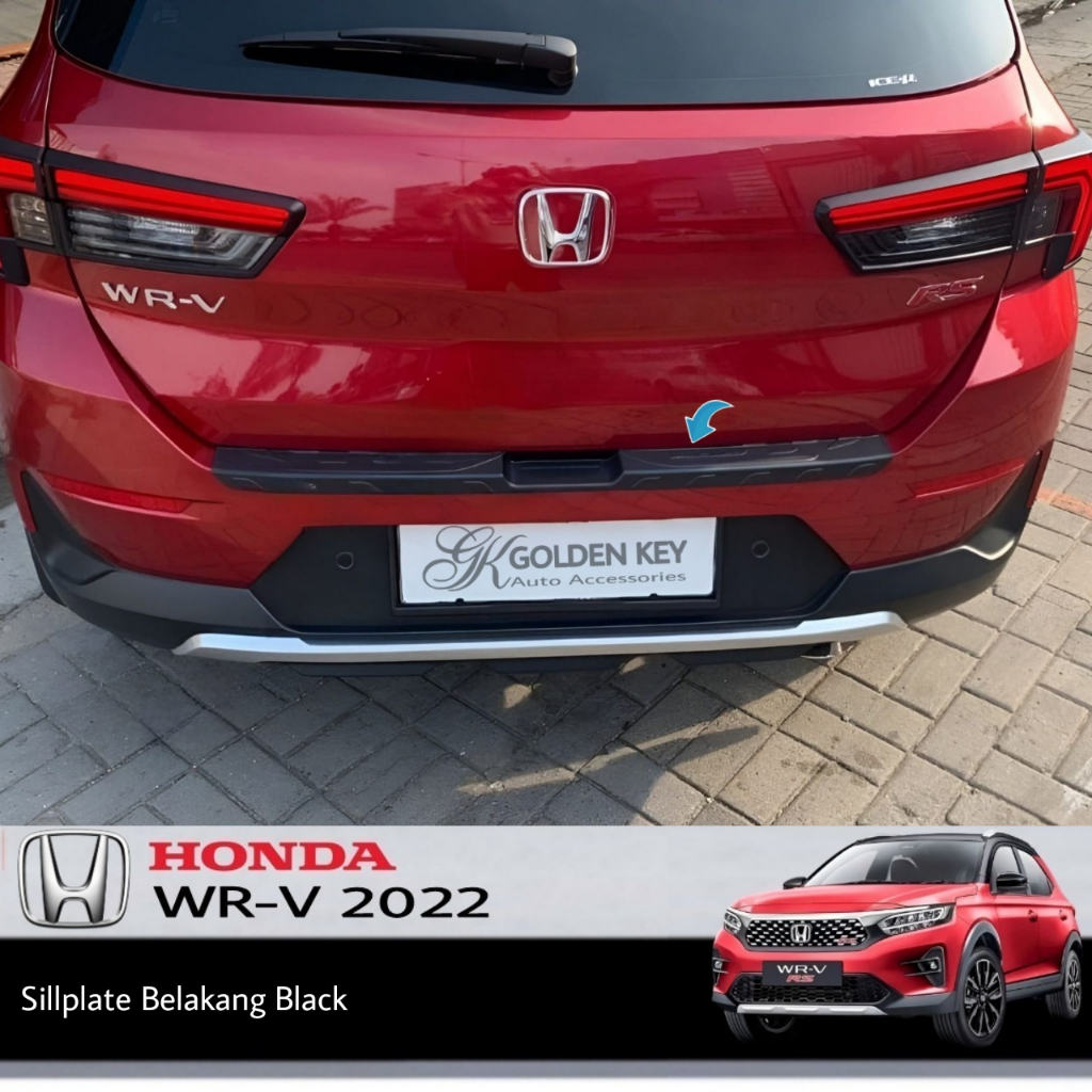Jual JSL Sillplate Belakang WRV 2022 Rear Scuff Plate Black | Shopee ...