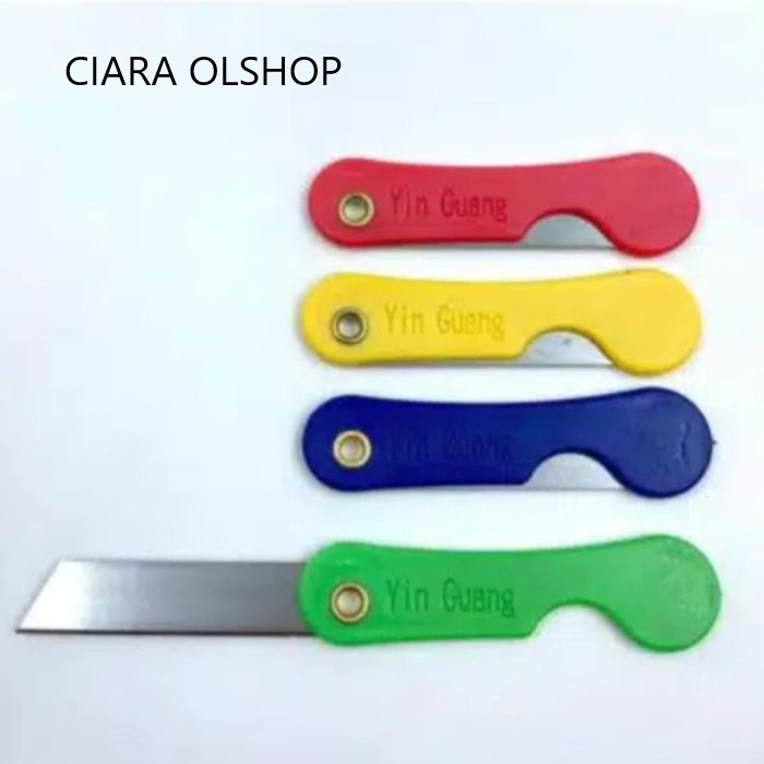 Jual Cutter Lipat Mini || Pisau cutter mini (1 lembar isi 12 pcs ...