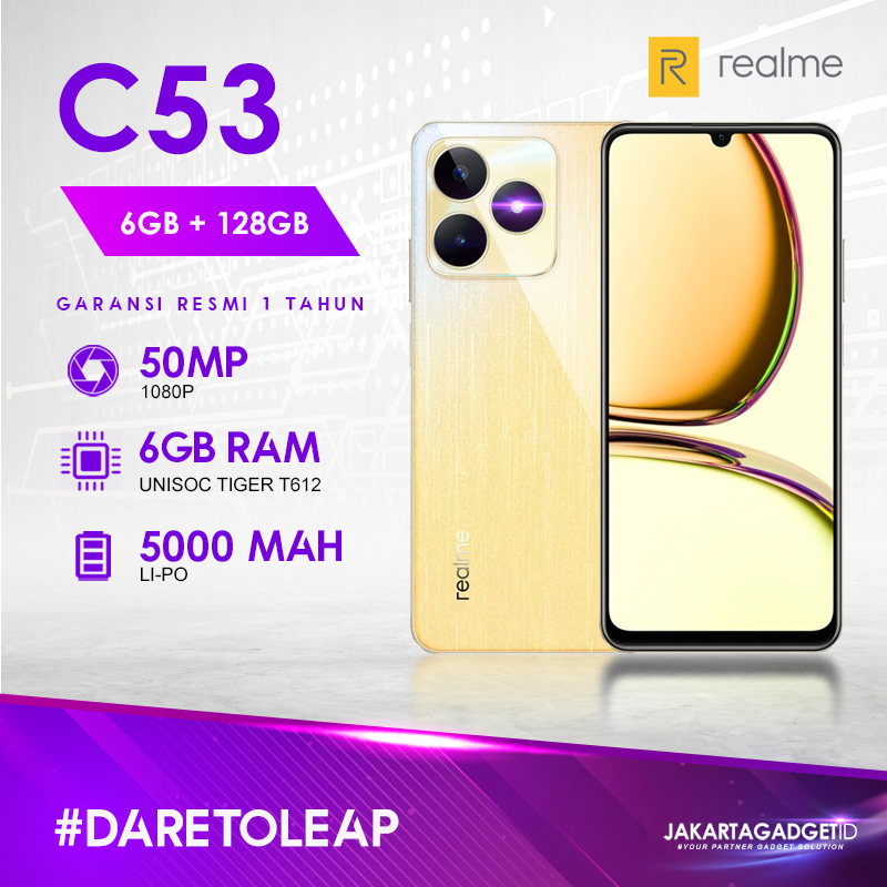Jual Realme C53 NFC 6GB+128GB Garansi Resmi Realme 1 Tahun | Shopee Indonesia