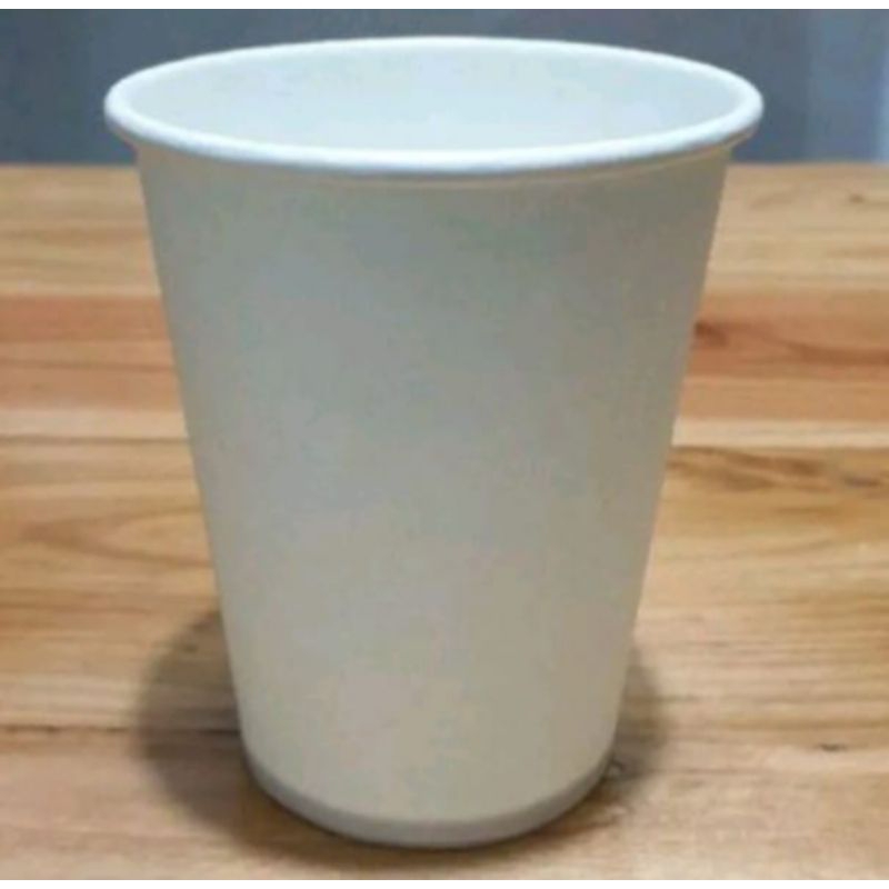 Jual 8 OZ PAPER CUP 240 ML POLOS /GELAS KERTAS KOPI TAHAN PANAS | Shopee Indonesia