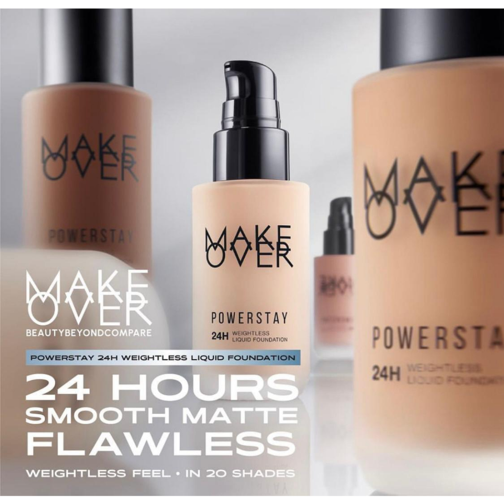 Jual MAKEOVER Powerstay Weightless Liquid Foundation | Shopee Indonesia