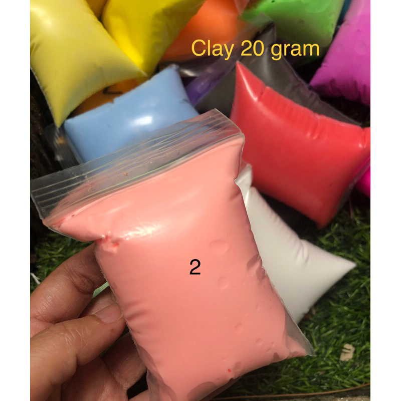 Jual CLAY PUTIH MAINAN ANAK CLAY 36 WARNA CLAY SOFT AIR DRY CLAY ...