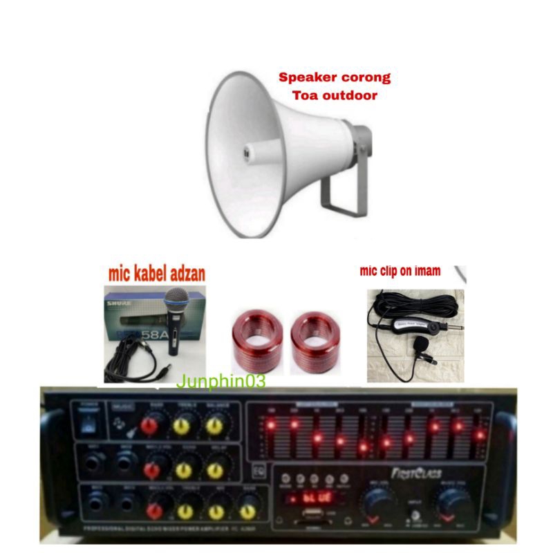 Jual paket sound system speaker corong Toa outdoor musholla / masjid ...
