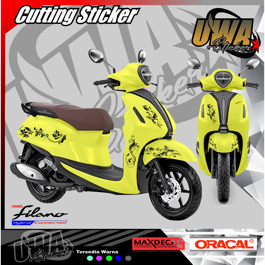 Jual STICKER CUTTING /STIKER CATING/KD.001/STICKER FILANO BUNGA/STIKER ...