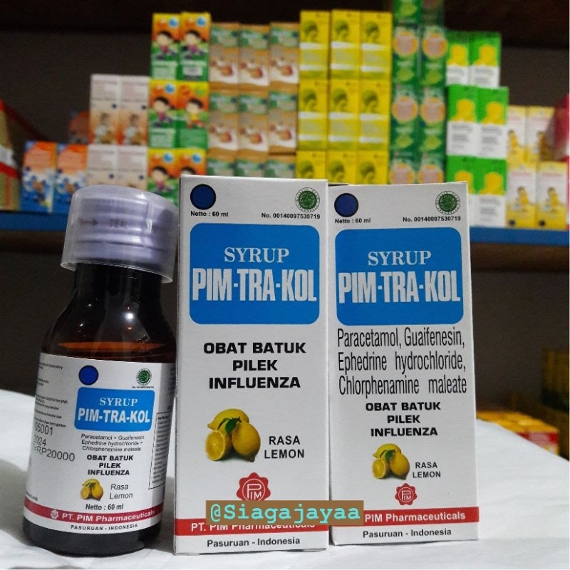 Jual Pim-Tra-Kol / Pimtrakol Lemon Syrup 60ml | Shopee Indonesia
