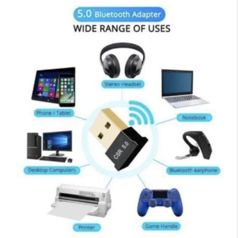 Jual MINI BLUETOOTH CSR 5.0 USB DONGLE WIRELESS DEVICE EKSTERNAL V5.0 ...