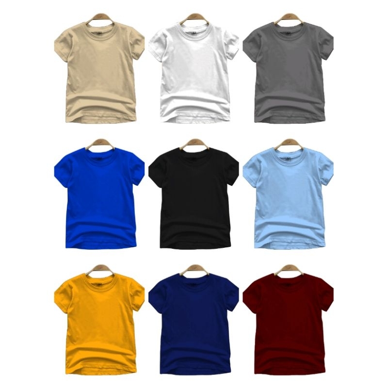 Jual KAOS POLOS ANAK ANAK 2-16THN | Shopee Indonesia