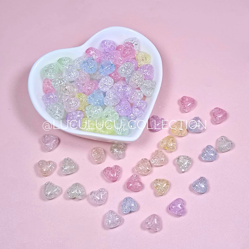 Jual Manik Retak (10 gram) / Manik Monte Mote Es Retak Cracked Beads ...