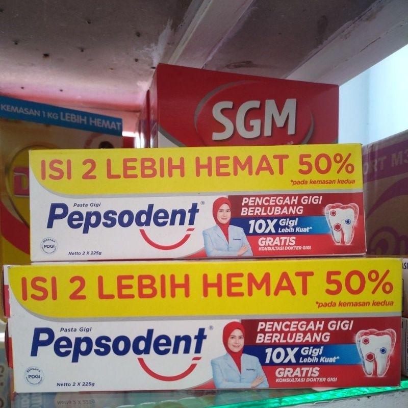 Jual {{NGAREP BALAI}} PEPSODENT PEPSODENT 225g x 2 | Shopee Indonesia