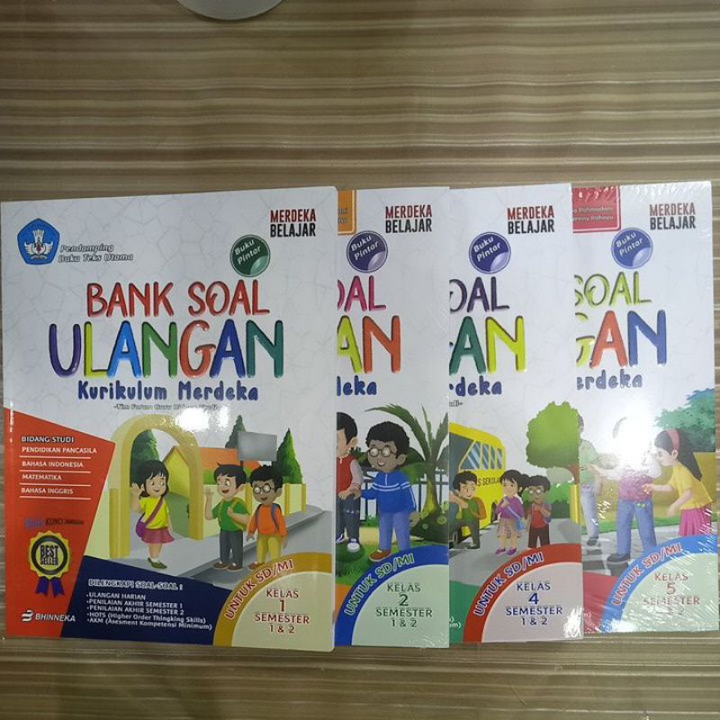 Jual Buku Bank Soal Ulangan SD Kelas 1,2,4,5, Kurikulum Merdeka ...