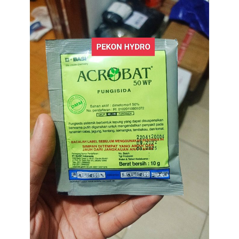 Jual Fungisida Acrobat 50 WP 10 gram - Obat Jamur Sistemik Busuk Batang Daun Bulay Bule Bulai ...