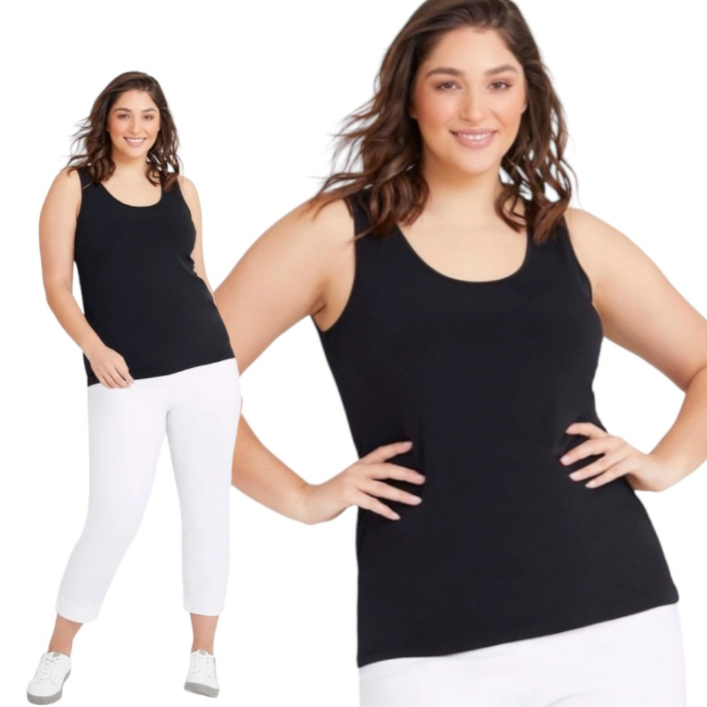 Jual Tangtop Hitam Tali Besar Wanita Tanktop Remaja Sampai Dewasa Jumbo ...