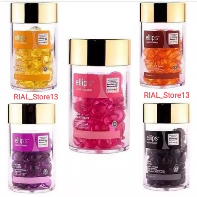 Jual ELLIPS Hair Vitamin Jar (Isi 50 Butir) | Vitamin Rambut Pro Keratin Complex | Shopee Indonesia