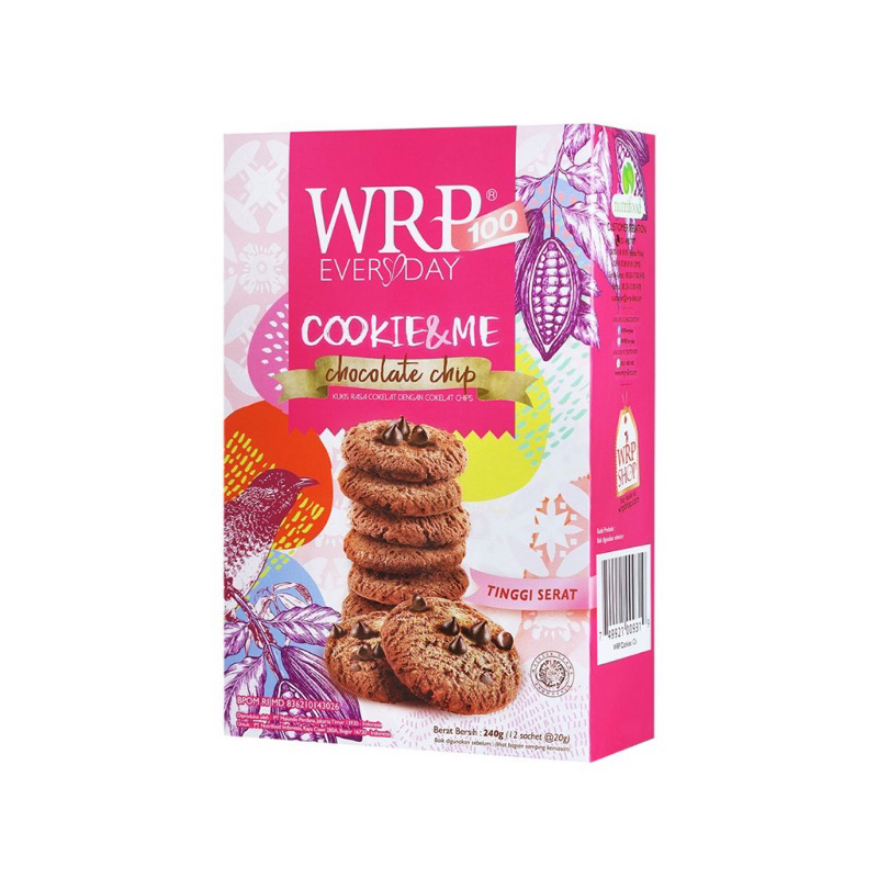 Jual WRP Everyday Cookie & Me Chocolate Chip 240 gr Isi 12 Sachet ...
