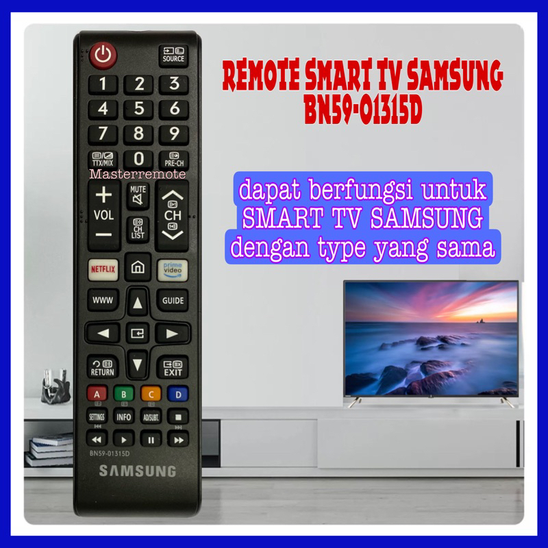 Jual Remot remote TV SAMSUNG LCD LED SMART TV BN59-01315D ORIGINAL | Shopee Indonesia