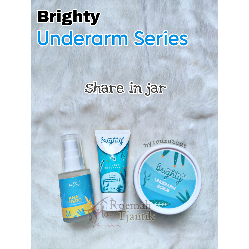 Jual [Share in Jar] Brighty Underarm Scrub Glowing Underarm AHA Hero ...