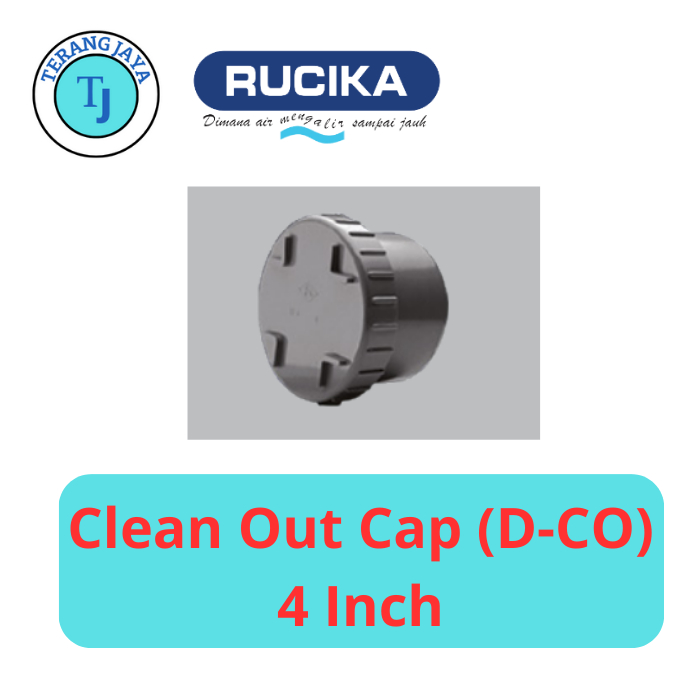 Jual CLEAN OUT CAP (D-CO) 4 INCH RUCIKA - DOP DRAT TUTUP SEPTIC TANK ...