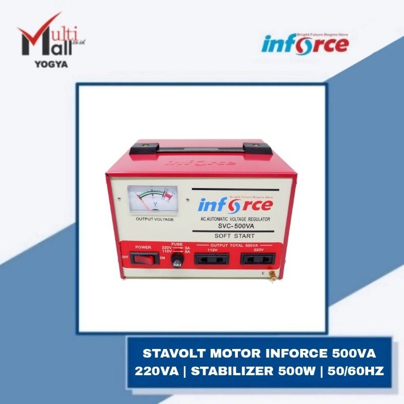 Jual Inforce Stavolt Motor 500VA Stabilizer 500 Watt | Shopee Indonesia
