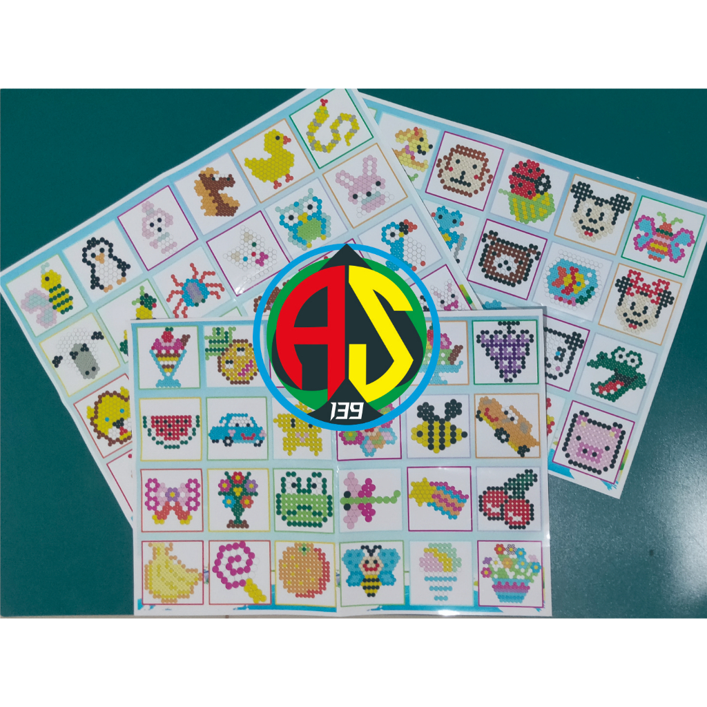 Jual Buku Hama Beads Perler Beads Pattern Pola Book DIY ABC | Shopee ...