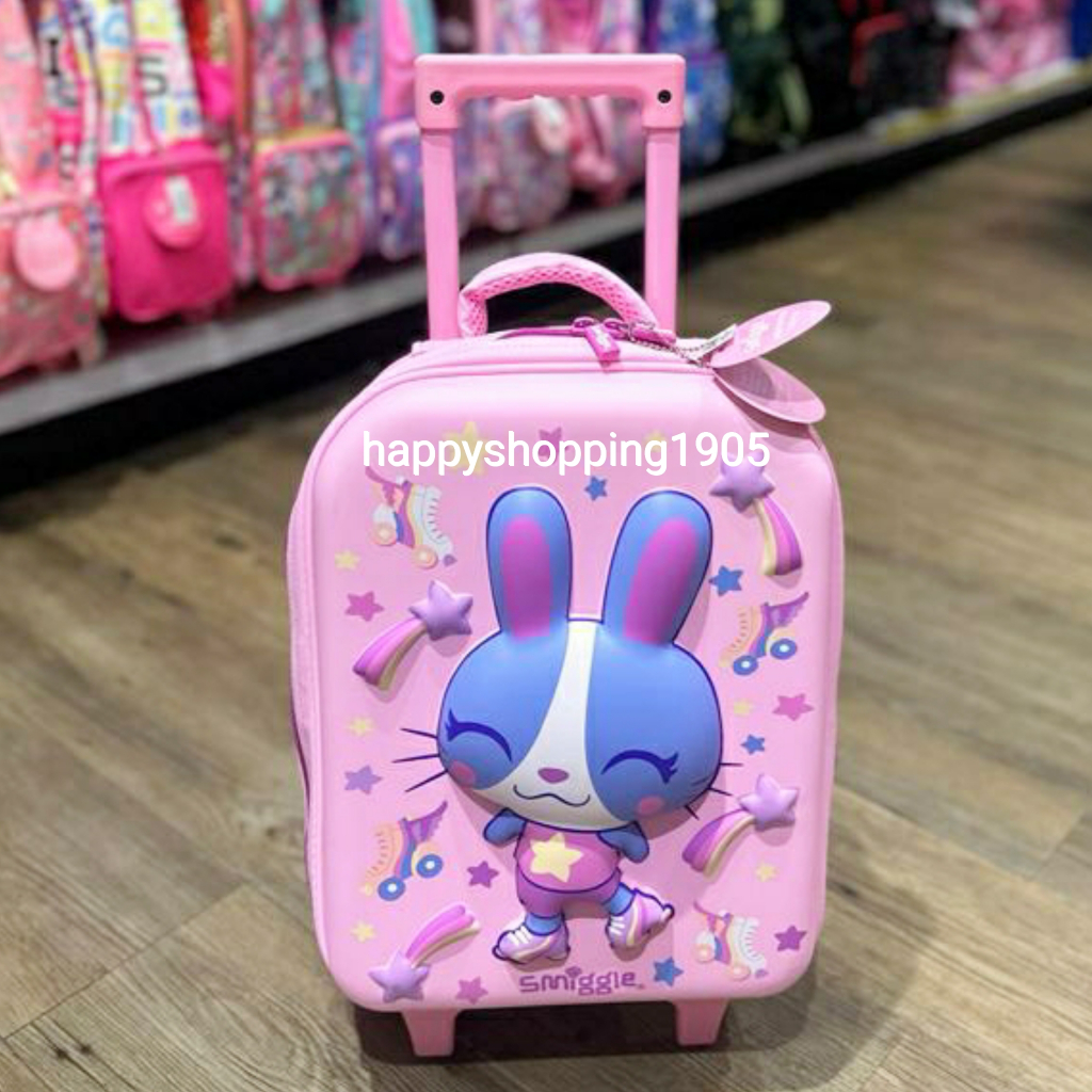Jual SMIGGLE MOVIN TROLLEY JUNIOR HARDTOP BUNNY RABBIT - TROLI KOPER ...