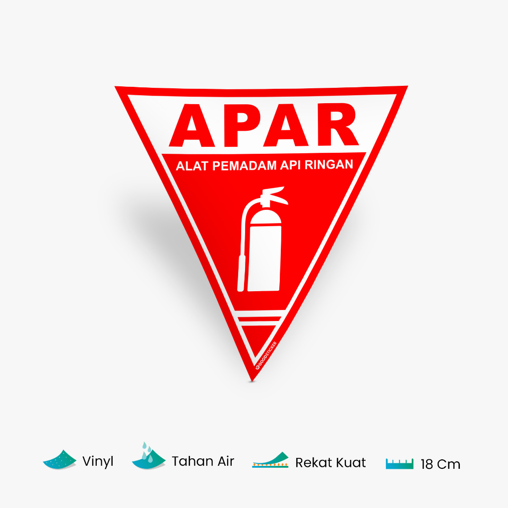 Jual STIKER APAR ALAT PEMADAM API RINGAN BAHAN VINYL TAHAN AIR REKAT ...