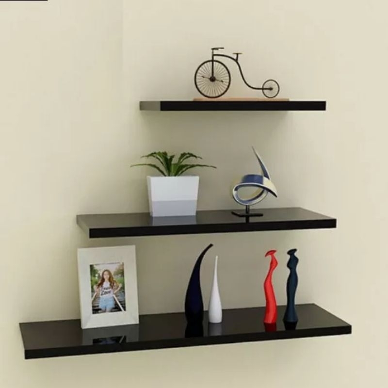 Jual Rak Dinding Slim (1 Set 3 Pc) Glossy UK 45 35 30 Ambalan | Shopee ...