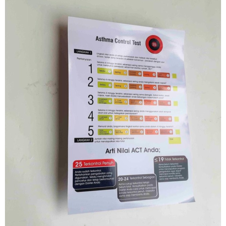 Jual Poster Asthma Control Test, Poster Asma Kontrol Tes, Poster ACT ...