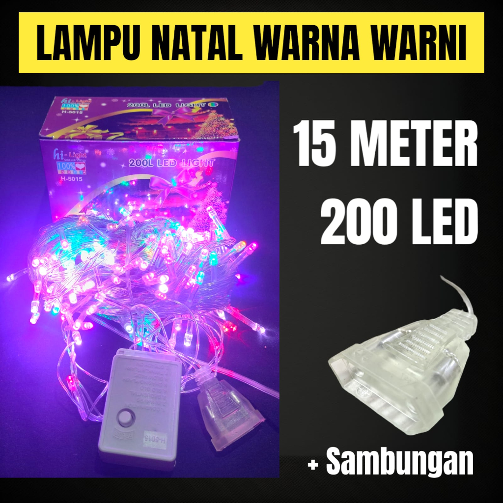 Jual LAMPU NATAL LED RAINBOW WARNA WARNI / LAMPU TUMBLR / TWINKLE LED ...