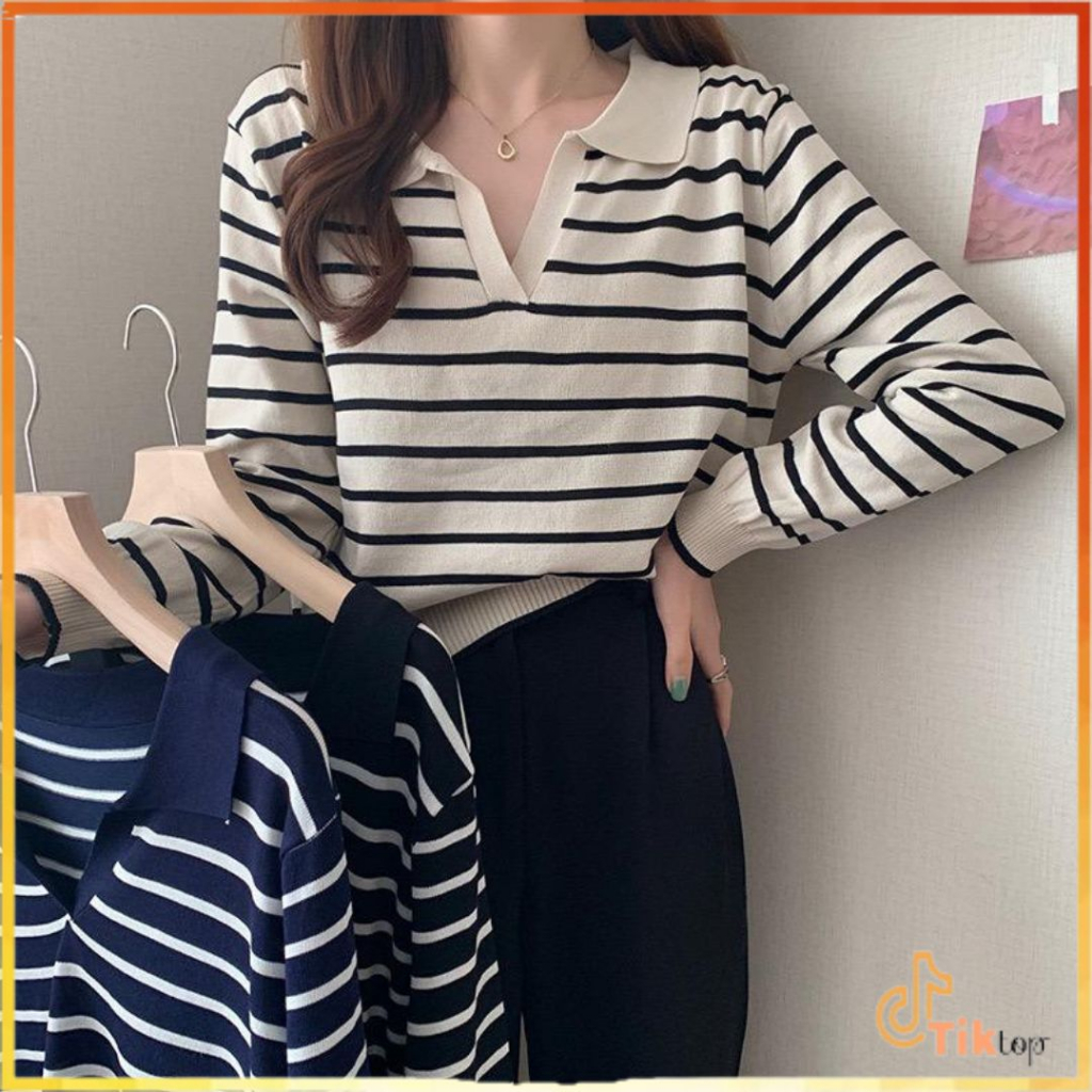 Jual 【Tiktop】Pakaian Wanita Inner Rajut Premium Lengan Panjang Import ...