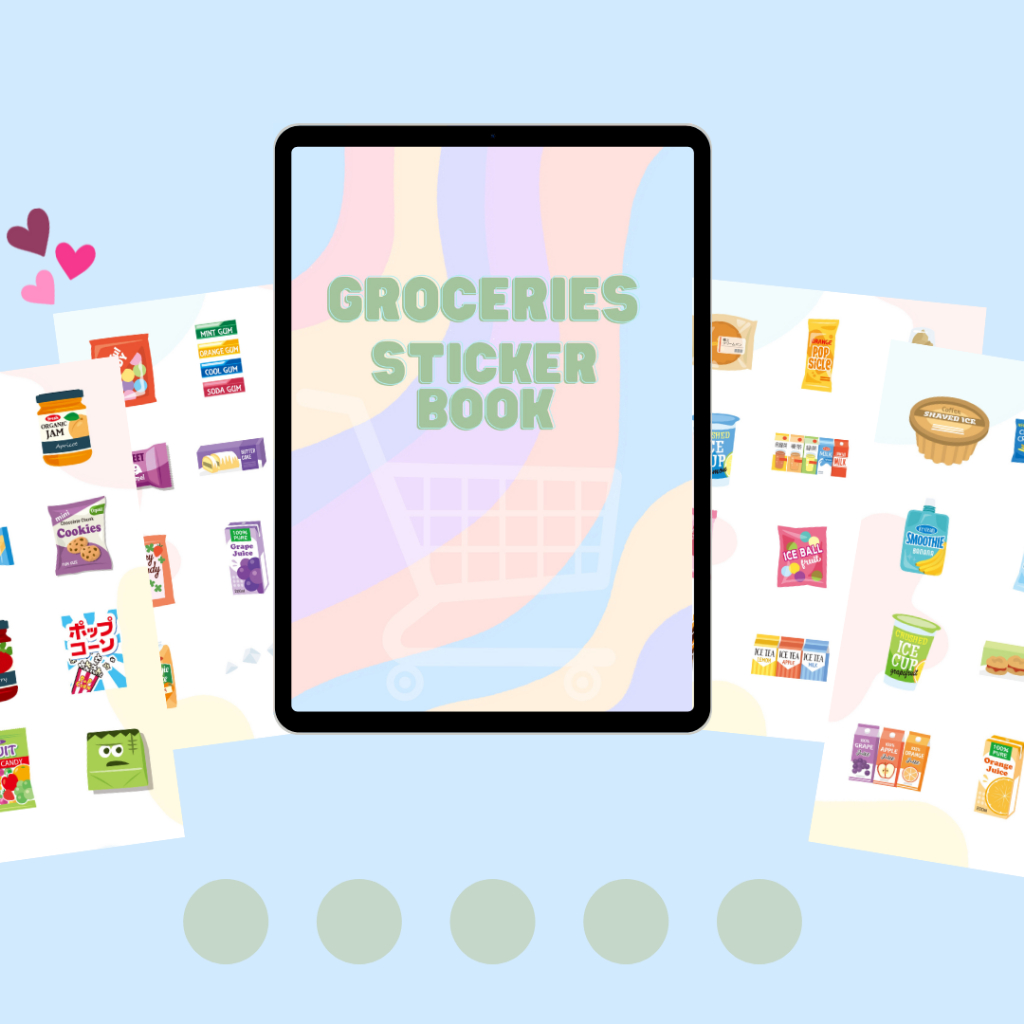 Jual Sticker Book for Goodnotes only --- Groceries Sticker Book ...