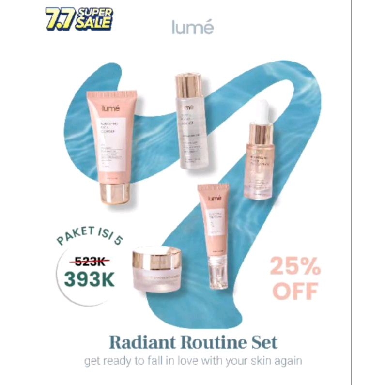 Jual Lume Radiant Routine Set Travel Size | Paket Skincare Lume ...