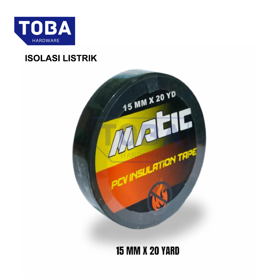 Jual Isolasi Listrik Matic Lakban Elektrik PVC Hitam Murah 20 Yard ...