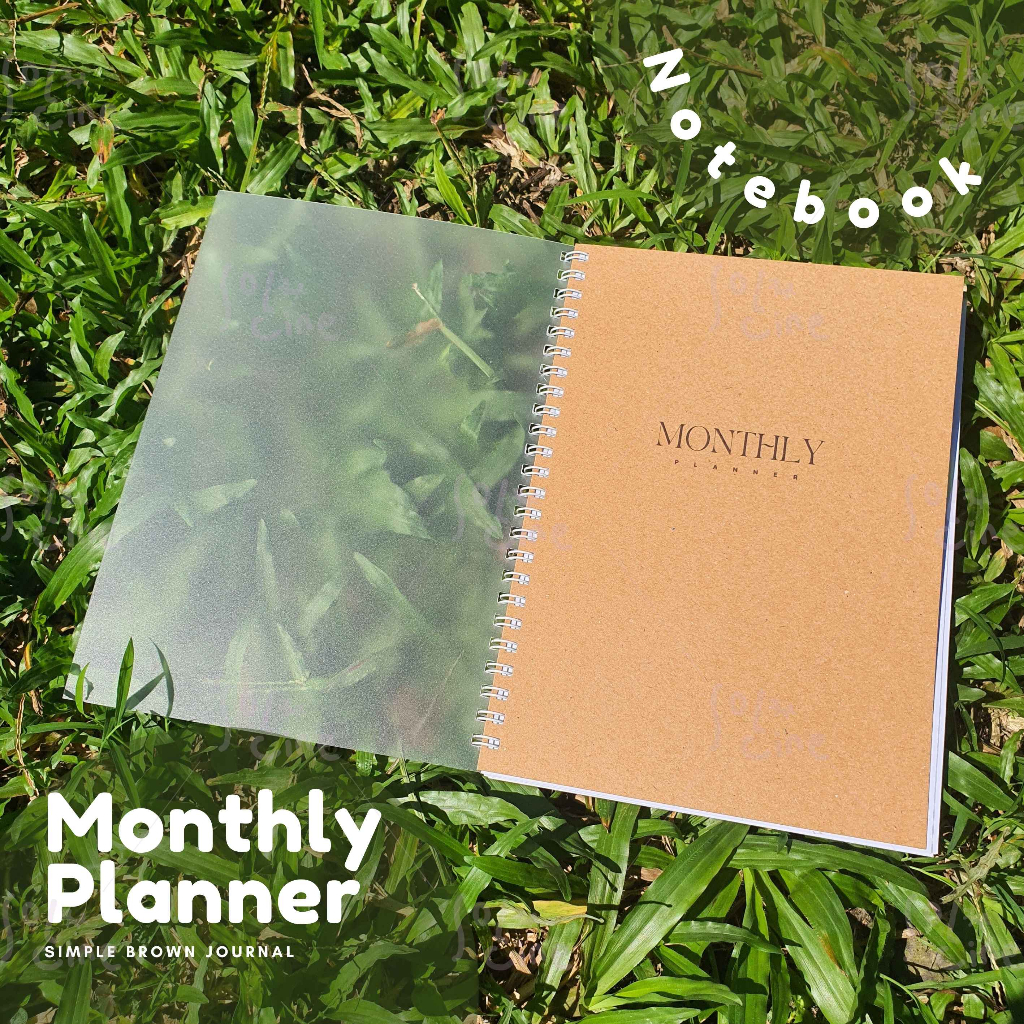 Jual Monthly Planner - Brown Note Book Planner Solucine - 50 Lembar ...