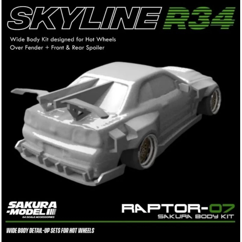 Jual Body Kit add on for Hotwheels Nissan Skyline R34 | Shopee Indonesia