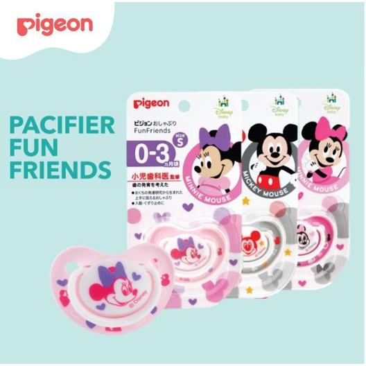Jual PIGEON Pacifier Fun Friends Disney | Empeng Bayi Disney (Tersedia varian usia dan karakter ...