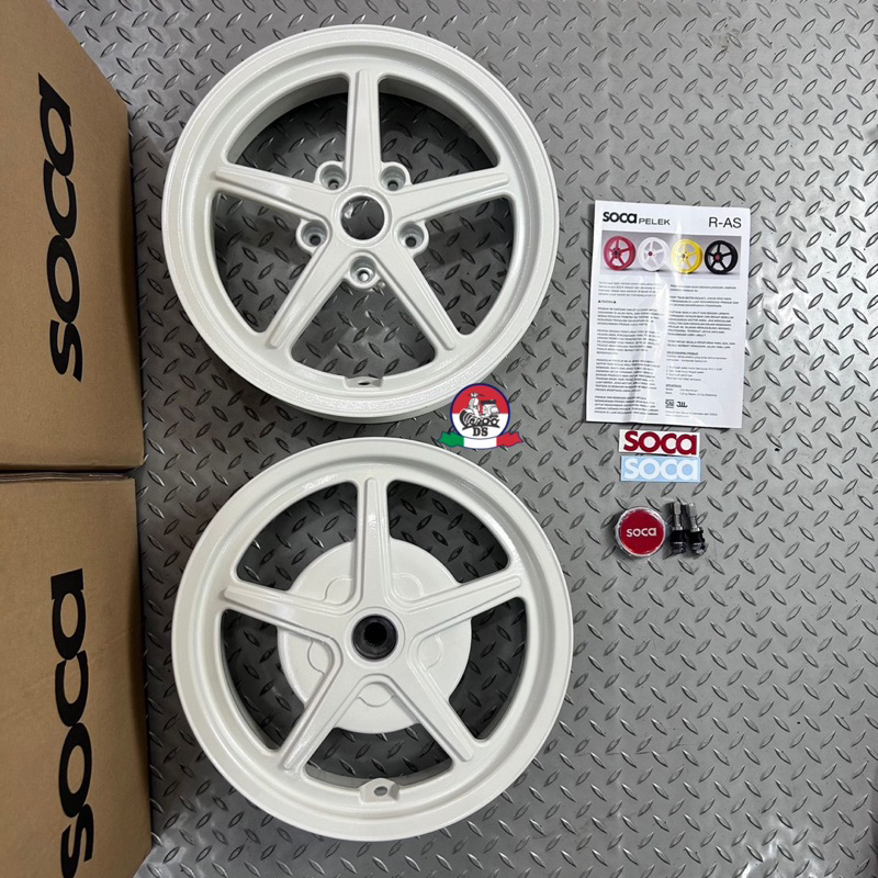 Jual Velg SOCA RAS R-AS Racing White Vespa Sprint Primavera S LX ...