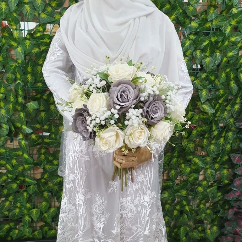 Jual Wedding Hand Bouquet Buket Bunga Lamaran Pernikahan Lux Multicolor ...