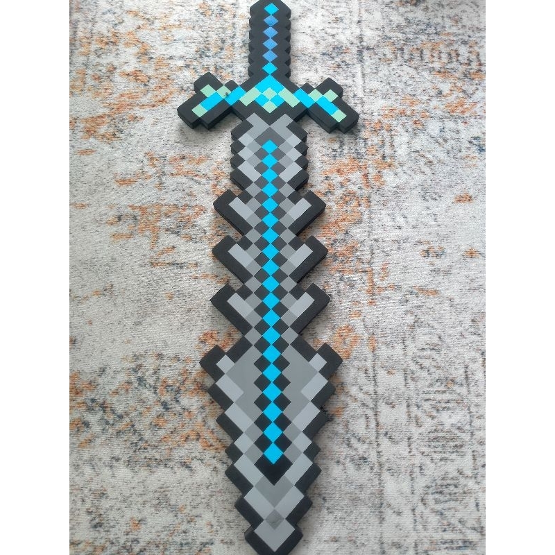 Jual Minecraft mainan anak pedang diamond swort besar | Shopee Indonesia