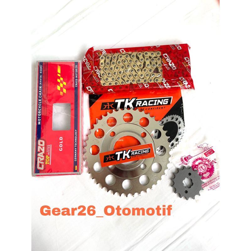 Jual Gear set Mega Pro Gl pro neotech sonic verza cb150 cbr150 36 37 38 ...