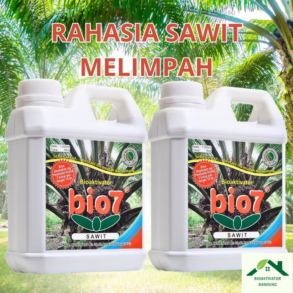 Jual Bio7 Sawit Pupuk Organik Cair hayati Bioaktivator Original 100% ...