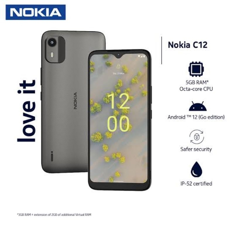 Jual Hp/Handphone Nokia C12 3+64 garansi resmi 12bulan | Shopee Indonesia