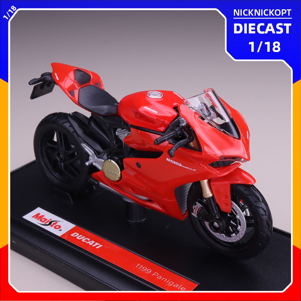 Jual Miniatur Motor Maisto Ducati 1199 Panigale Skala 1:18 Diecast ...