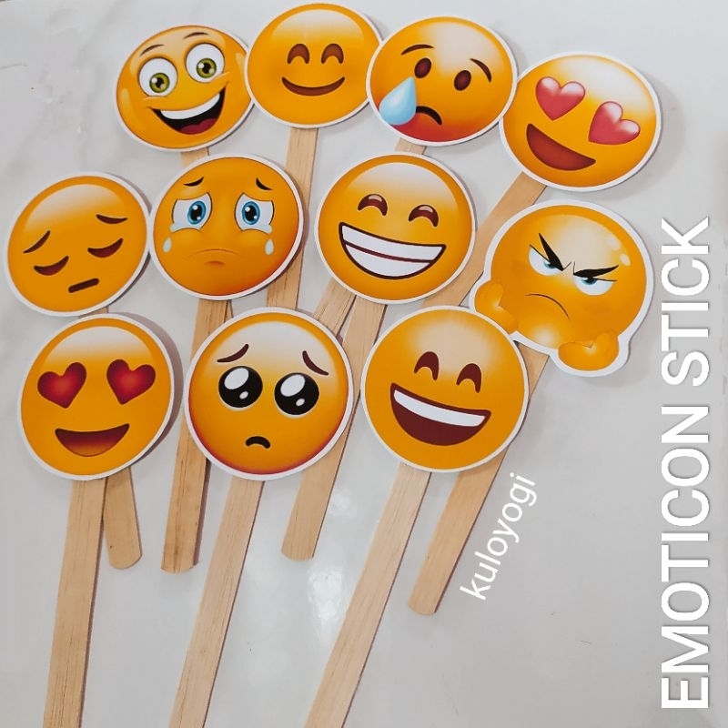 Jual Materi Ajar Sosial Emosional Emoticon Stick Smile Icon | Shopee Indonesia