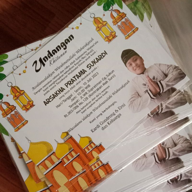 Jual FREE UNDANGAN VIRTUAL / DIGITAL | Undangan Khitanan | Undangan ...